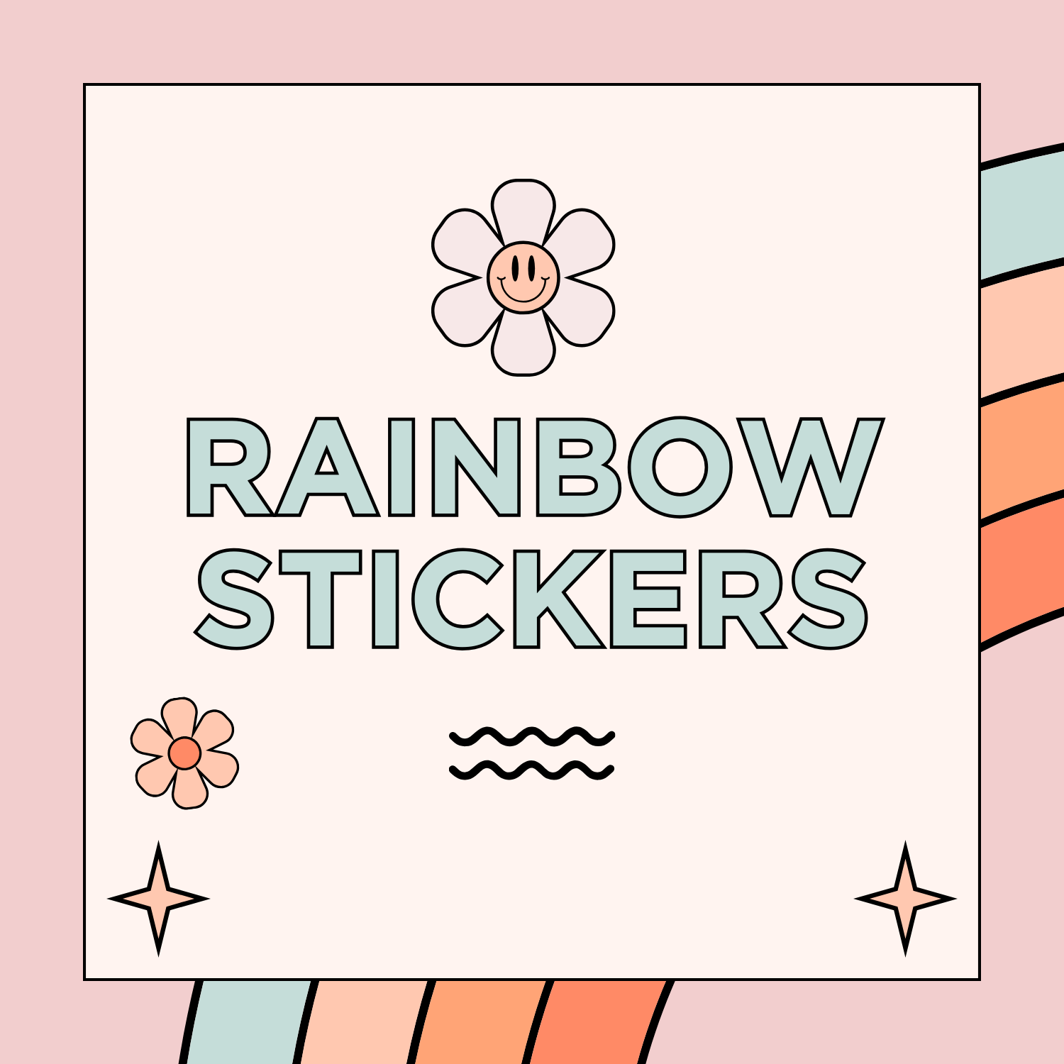 Rainbow Stickers – Adorably Amy Designs